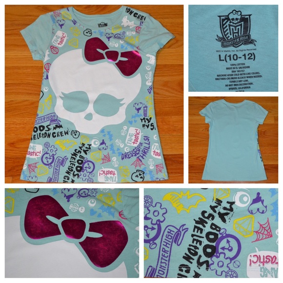 monster high | Shirts & Tops | Youth Girls Monster High Tshirt Size L ...